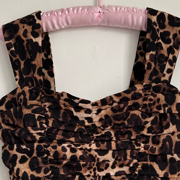 Express | Tops | Y2k Leopard Print Crop Top | Poshmark
